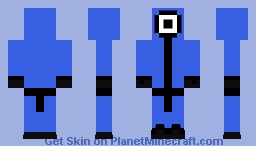 Blue Squid Game Guard Minecraft Skin