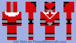 Time Force Ranger Red Minecraft Skin