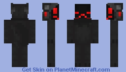 Dark protogen Minecraft Skin