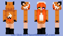 Fox Girl Minecraft Skin