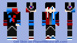 Red and Blue Boy Minecraft Skin