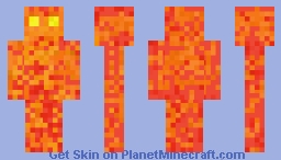 Lava man Minecraft Skin