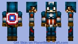 Captain America Minecraft Skin