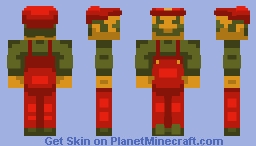 Old mario Minecraft Skin