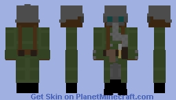 Gas mask soldier Minecraft Skin