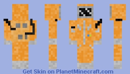 Orange space suit Minecraft Skin