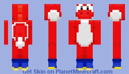 Red Yoshi Minecraft Skin