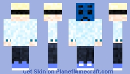 Blue Mask Boi Minecraft Skin