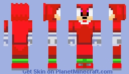 Knuckles the echidna Minecraft Skin