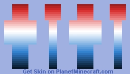 red and blue Minecraft Skin