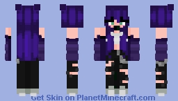 Amethyst girl Minecraft Skin