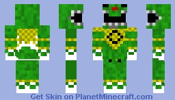 Green Power Ranger - Reimagined Minecraft Skin