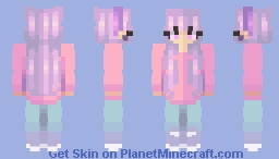 Lilac Stars Minecraft Skin
