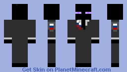 Russian Enderman in suit Minecraft Skin