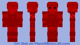 Soldier Red Zombie Minecraft Skin