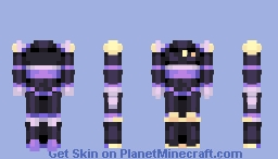 Black / Purple / Yellow Space Suit - OB Minecraft Skin