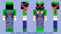 I HATE YOU Luigi Minecraft Skin