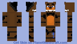 Withered Freddy Minecraft Skin