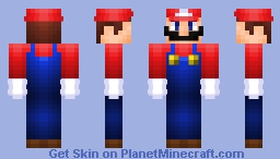 Mario Minecraft Skin