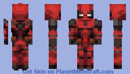 Deadpool From Deadpool And Wolverine Minecraft Skin