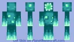 Glow squid Minecraft Skin