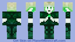 Green Warlock Minecraft Skin