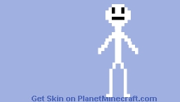 White Stick-Man Minecraft Skin