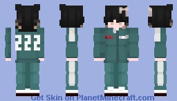 Squid Game Player 222 Minecraft Skin