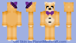 Fredbear Plush Minecraft Skin
