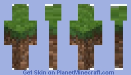 Dirt block skin Minecraft Skin
