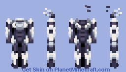 Black & Grey Mecha Suit - OB Minecraft Skin