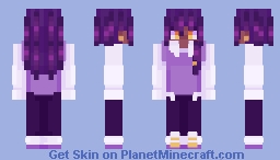 Purple student Minecraft Skin