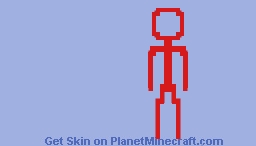 Pink goofy stickman Minecraft Skin