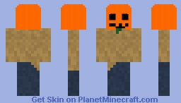 Pumpkin man Minecraft Skin