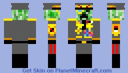 Army General of Reichstainian Imperial Federation Creeper Minecraft Skin