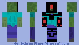 Zombie Cyborg Minecraft Skin