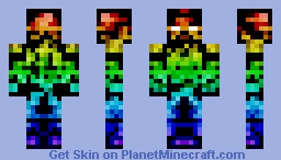 rainbow steve Minecraft Skin