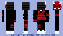 Battle Demon mask Minecraft Skin
