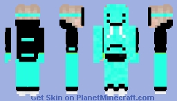 cyan dream Minecraft Skin