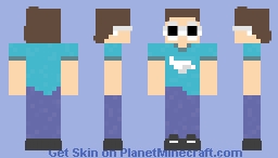 GeorgenotFound with a Plane on his Shirt Minecraft Skin