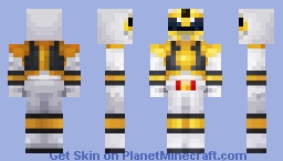MMPR The Movie White Ranger Xbox Edition Minecraft Skin