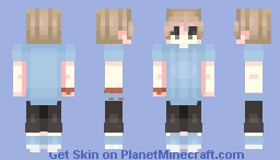 Light blue Minecraft Skin