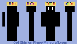 black king with crown 👑 Minecraft Skin