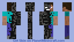 Wither Corrupted Steve Minecraft Skin