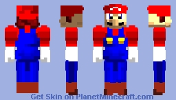 Mario 64 Minecraft Skin