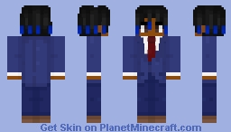Blue suit Minecraft Skin