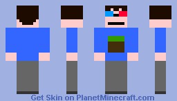 3D Minecraft Fanboy Minecraft Skin