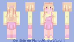 strawberry banana smoothie Minecraft Skin