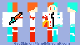 Minecraft Fire and Water Skin Minecraft Skin