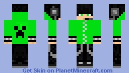 green gamer Minecraft Skin